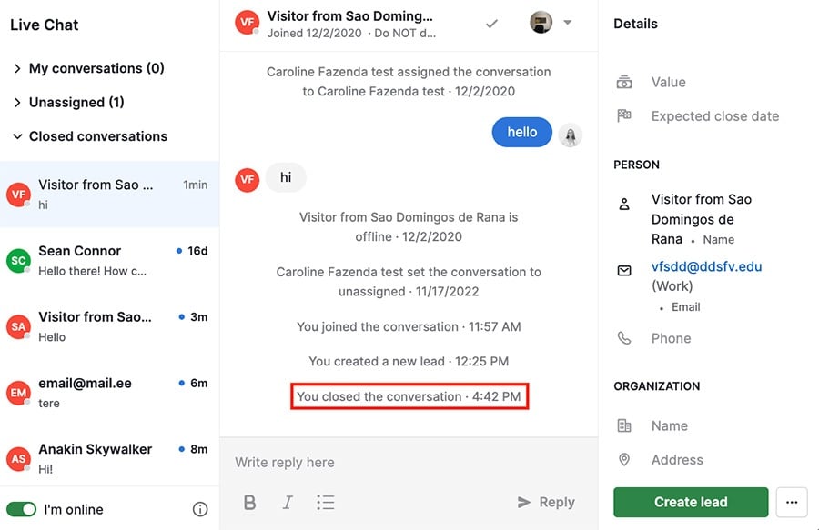 Live Chat - Knowledge Base | Pipedrive